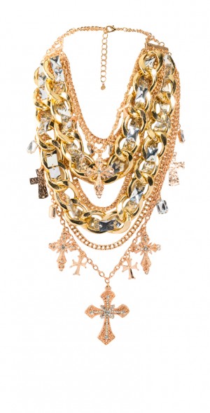 AKIRA - CROSS ME NECKLACE IN GOLD