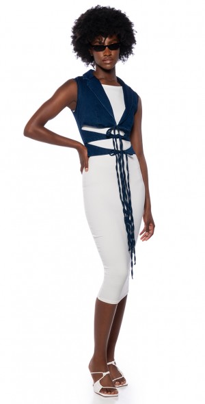 AKIRA - OPEN CONCEPT TIE FRONT VEST