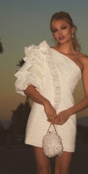 Acler - Ascot One-Shoulder Ruffle Mini Dress