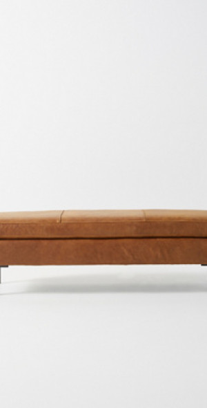 Anthropologie - Bowen Leather Bench