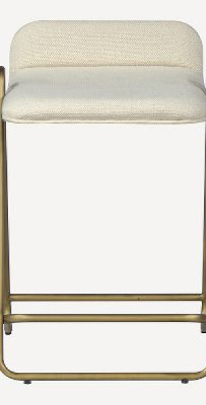 Anthropologie - Clipper Upholstered Counter Stool