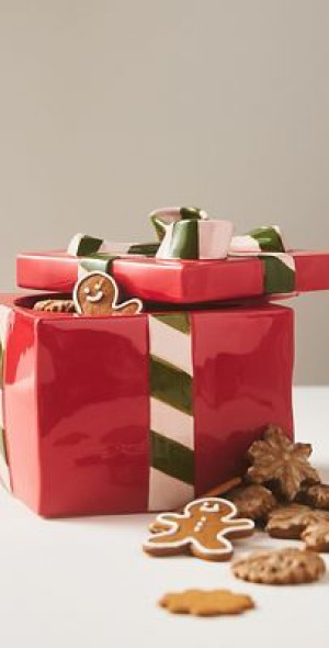 Anthropologie - Noelle Stoneware Cookie Jar