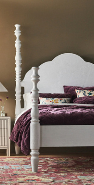 Anthropologie - Spindle Four-Poster Bed