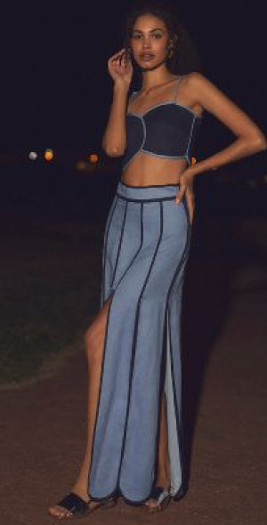 Azulu - Cetina Linen Skirt