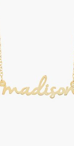 brook & york - Custom Mini Nameplate Necklace