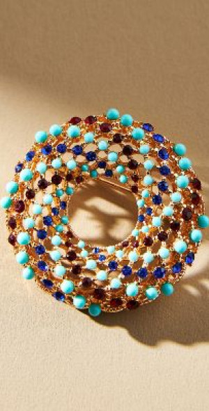 By Anthropologie - Beaded Cyclone Brooch