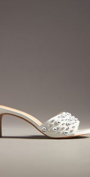 By Anthropologie - Bubble Stud Mule Heels