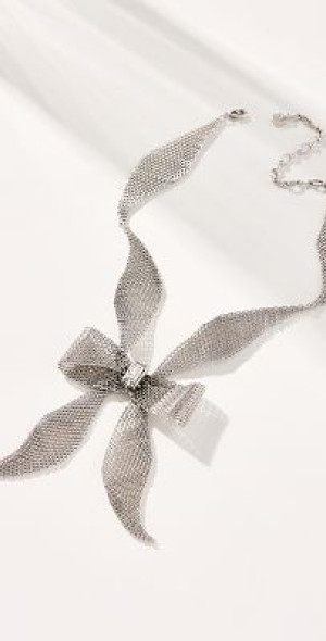 By Anthropologie - Chain Bow Necklace