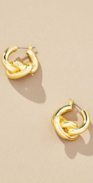 Clare V. - Le Knot Hoop Earrings