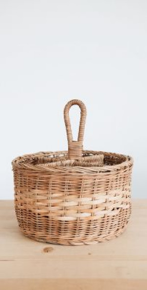 Connected Goods - Rattan Caddy