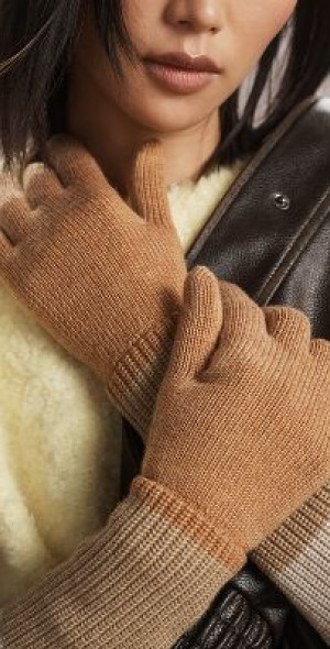 Frances Valentine - Colorblock Knit Gloves