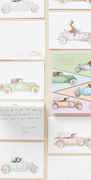 Good Juju Ink - Vintage Car Boxed Notecards
