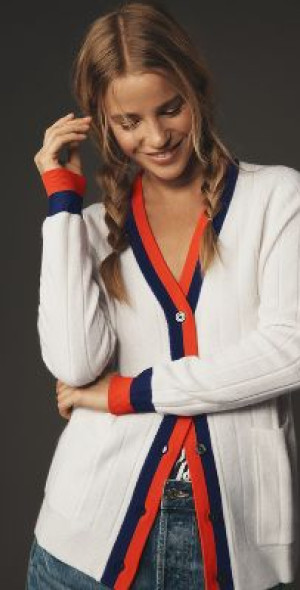 KULE - Sinclair Tipped Cardigan Sweater