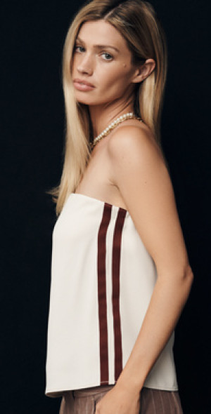 Maeve - Strapless Flowy Top