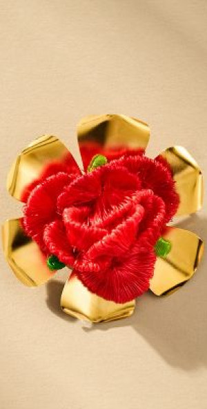Mercedes Salazar - Rose Brooch