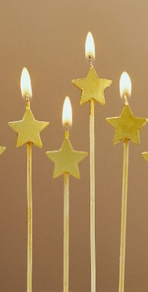Meri Meri - Gold Star Candles