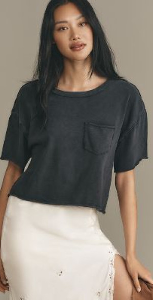 Pilcro - Boxy Cropped Tee