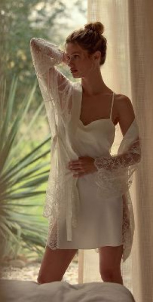 Rya Collection - Darling Short Lace Cover-Up Robe