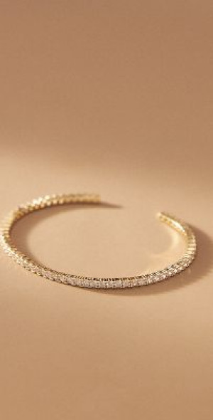 Shashi - Baby Bianca Cuff Tennis Bracelet