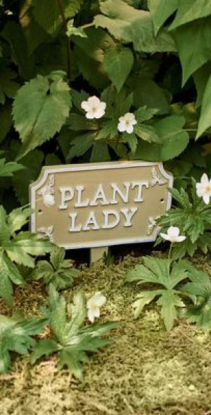 Terrain - Plant Lady Staked Iron Sign
