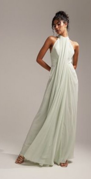 draped grecian dress