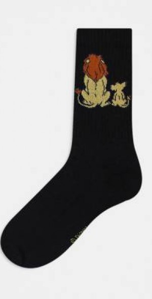 ASOS DESIGN - Disney Lion King sock in black