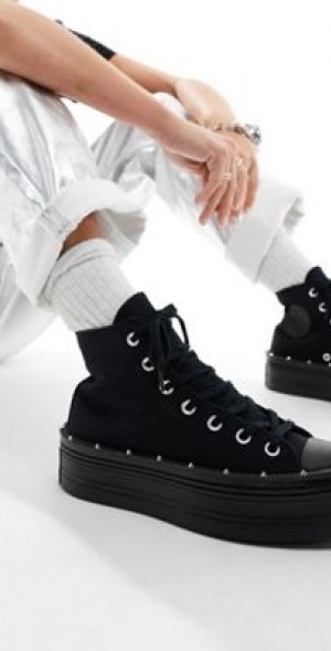 Converse - Chuck Taylor All Star Modern Lift Platform studded sneaker ...