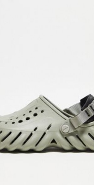 Crocs - unisex echo clogs in elephant-Gray