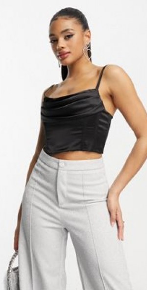 First Distraction - the label built in corset top in black