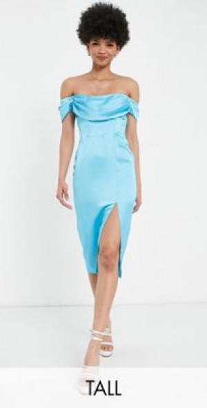 First Distraction Tall - First Distraction The Label Tall satin midi ...