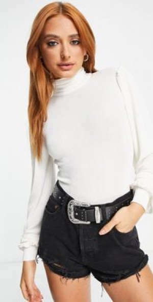 Free People - Bring It Back open bodysuit in ivory-White