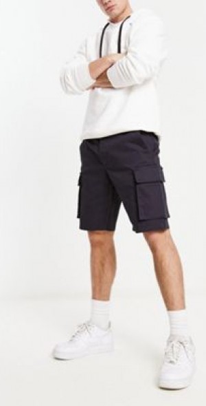 French Connection - cargo shorts in navy