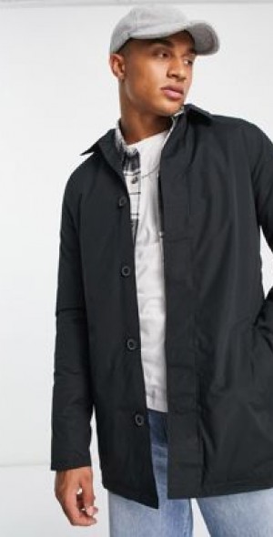 French Connection - lined classic trench jacket in black