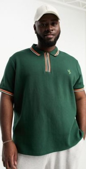 Grey Hawk - Plus polo in green