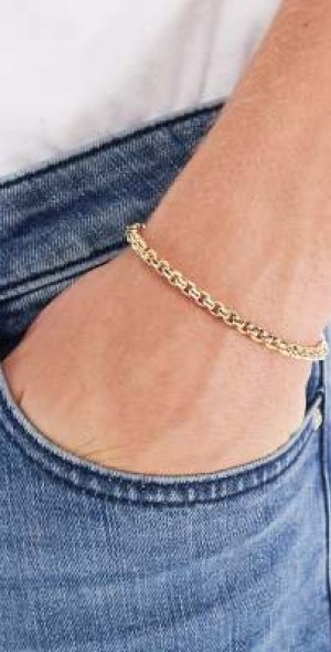 Icon Brand - chase chain bracelet in gold