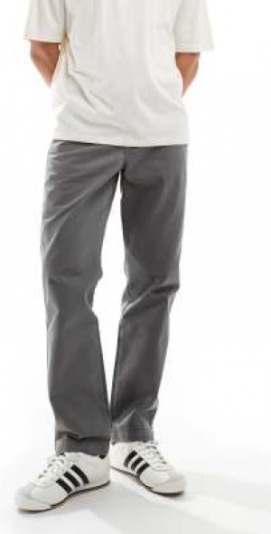 Levi's - XX authentic straight twill pleated chinos in charcoal-Gray