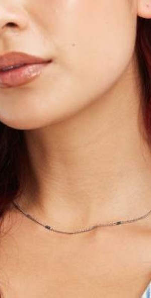 LOST SOULS - Lost Souls stainless steel fine chain necklace in silver