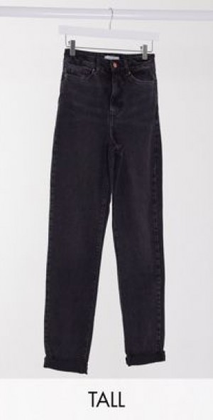 New Look Tall - mom jean in black