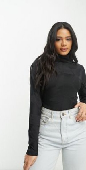 Nike - tech high neck bodysuit in black