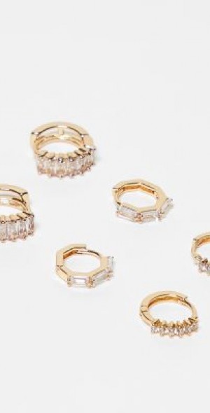 Reclaimed Vintage - Reclaimed vintage inspired gold plated huggie hoop ...