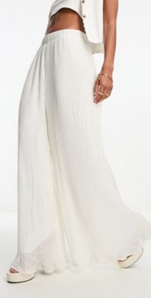 Reclaimed Vintage - palazzo pants in white
