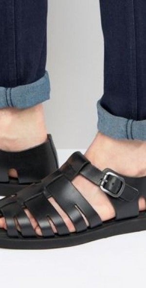 Red Tape - Gladiator Sandals In Black
