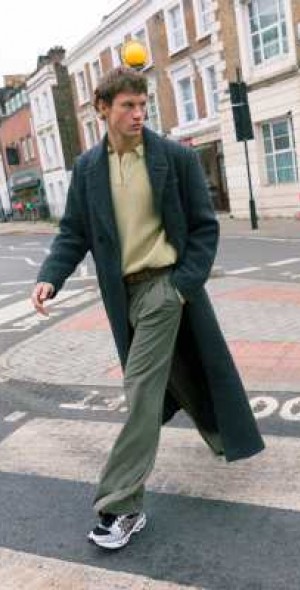 Topman - overcoat in gray