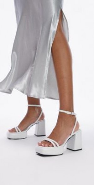 Topshop - Romeo two part platform in white