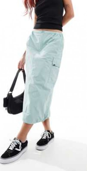 Vans - riley parachute cargo skirt in blue-Gray