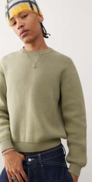 Weekday - Emilio sweater in khaki-Green