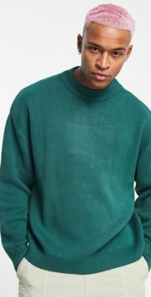Weekday - John oversized sweater in green