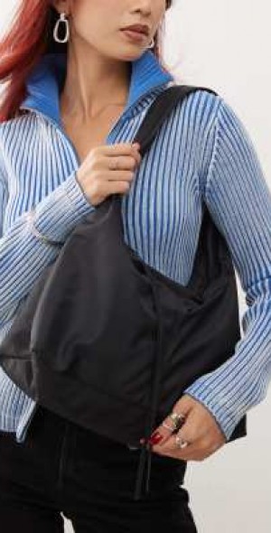 Weekday - nylon shoulder bag in black