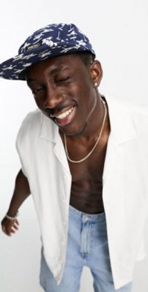 WESC - cap with print in navy