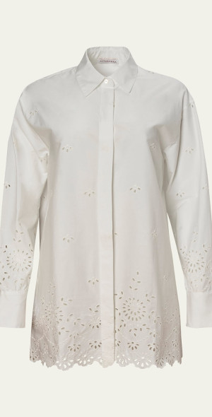 Altuzarra - Morton Cutout Scallop Mini Poplin Dress